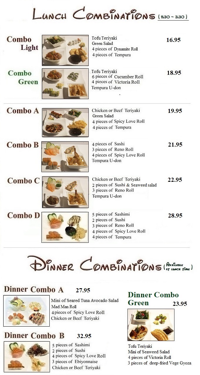 Menu – Kami Japanese Restaurant